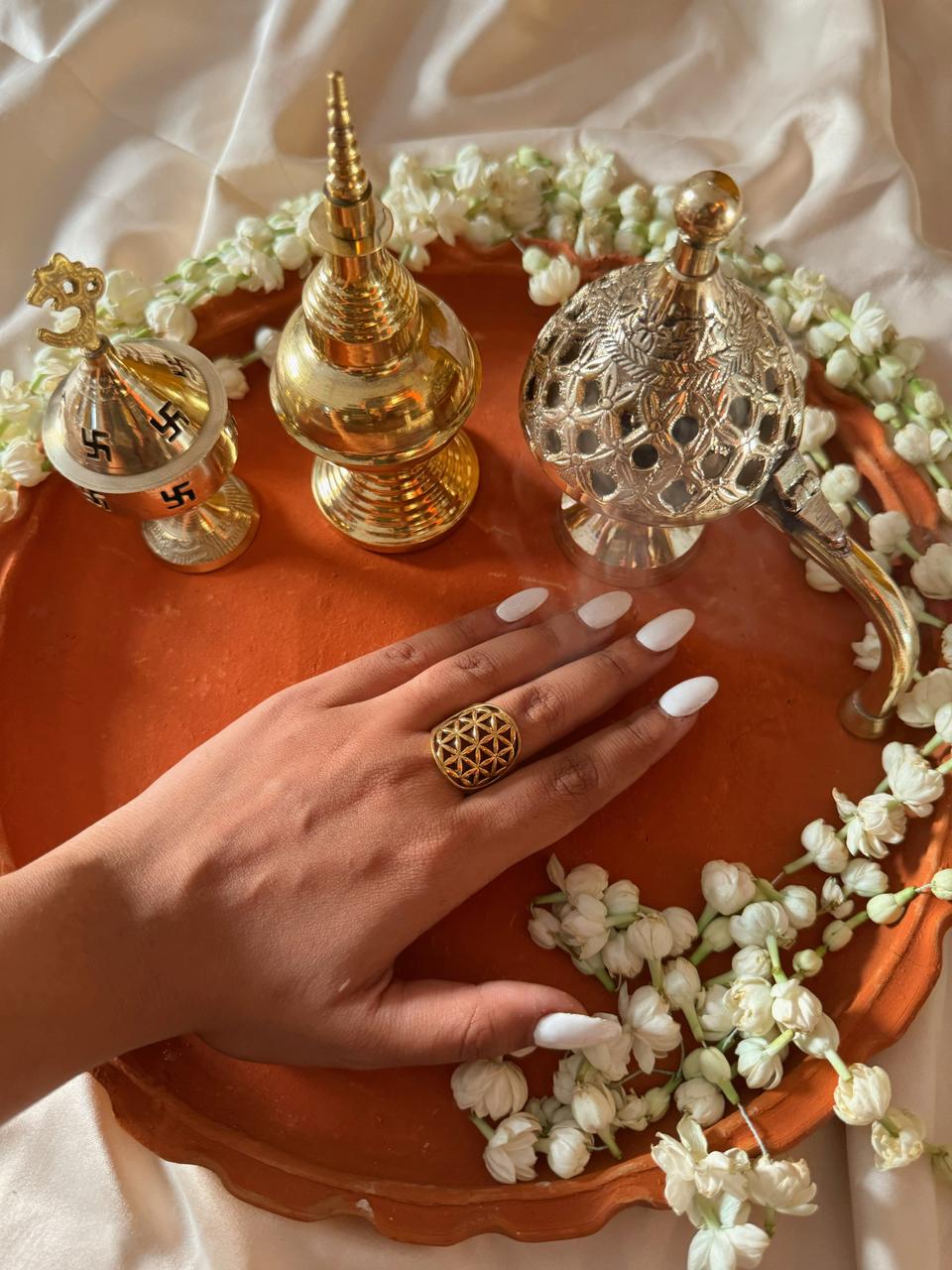 Inner Peace Mandala Ring – The Bohemian Store